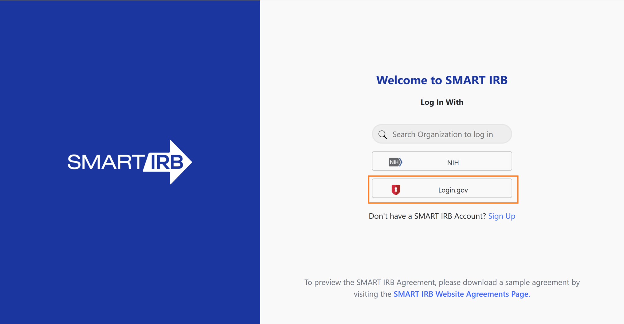 Log In - SMART IRB | National IRB Reliance Initiative