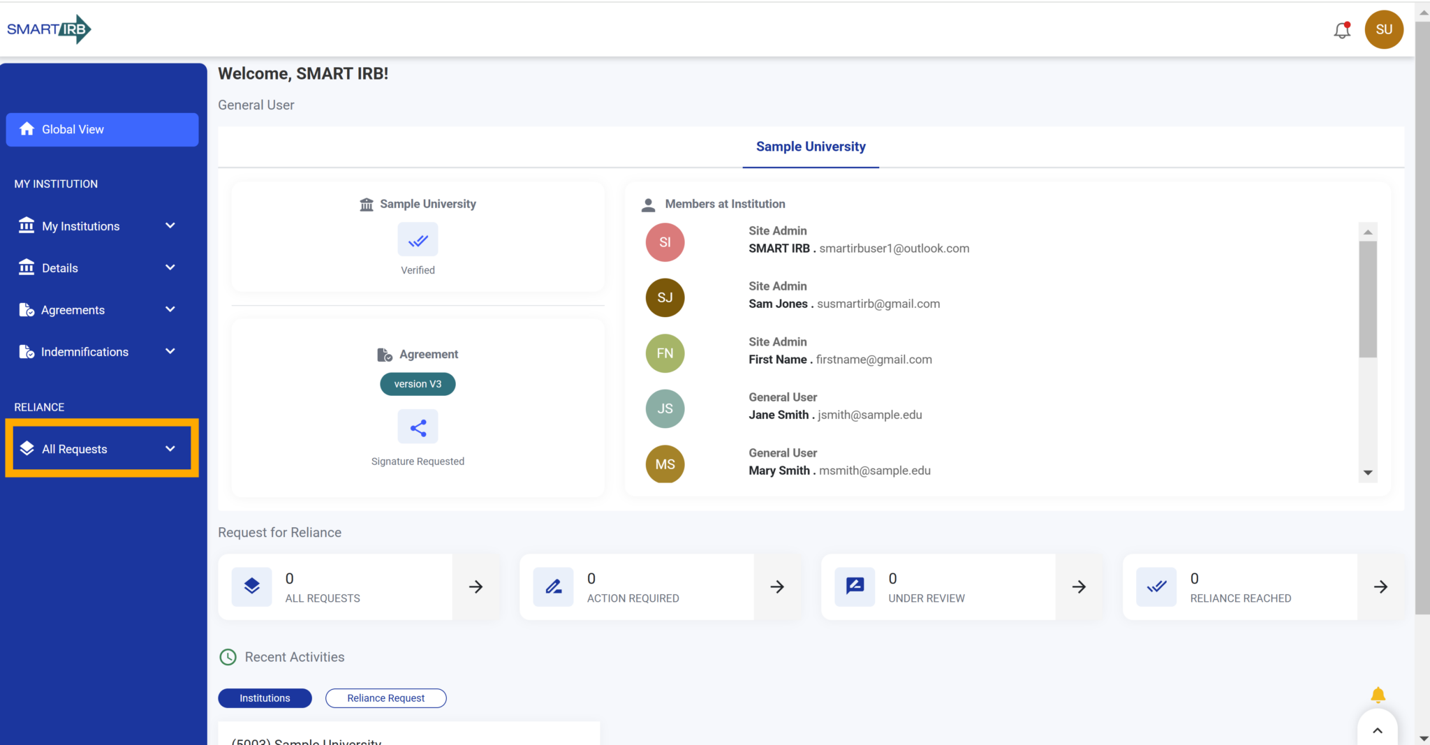 Create a New Reliance Request - SMART IRB | National IRB Reliance ...